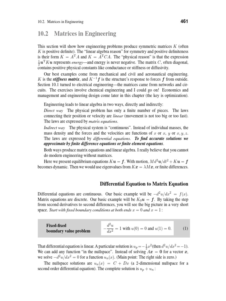 Engineering Applications of Matrices | PDF | Matrix (Mathematics ...