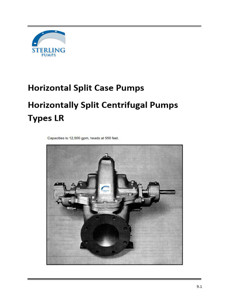 Horizontal_Split_Case_LR_Type | PDF | Pump | Bearing (Mechanical)