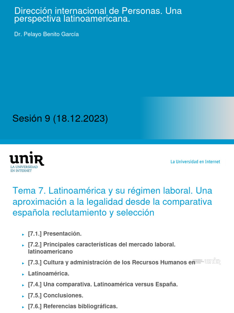 MDRH - Dip - Tema 7 y Tema 8 | PDF | America latina | Gestión de recursos humanos