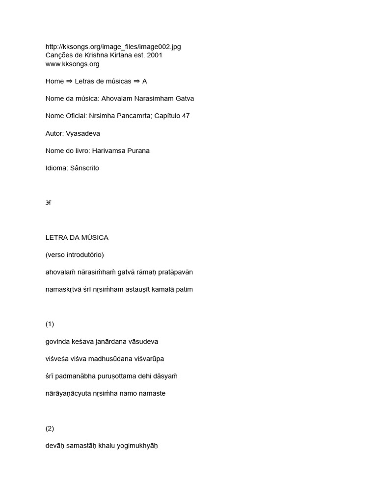 Nrsimha Pancamrta Capítulo 4-2 | PDF | Krishna | Hinduísmo