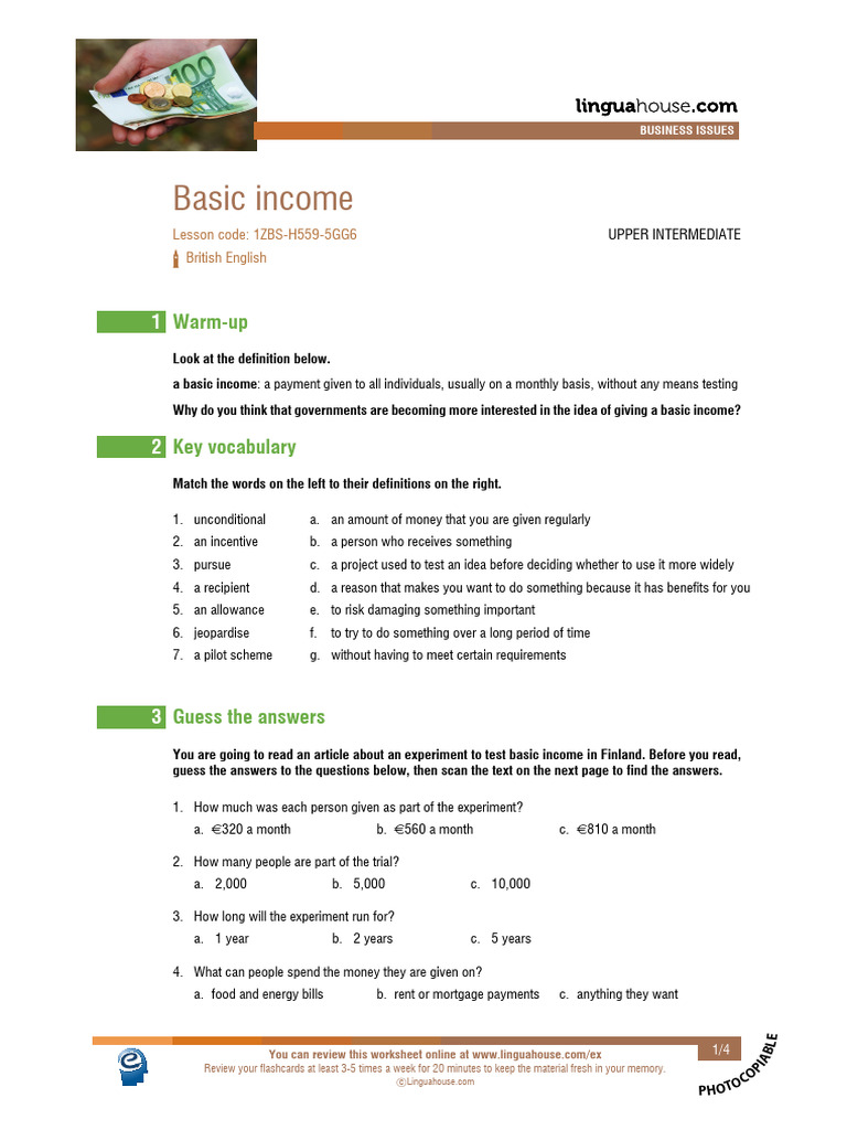 Finnish Basic Income Experiment Analysis | PDF | Welfare | Taxes
