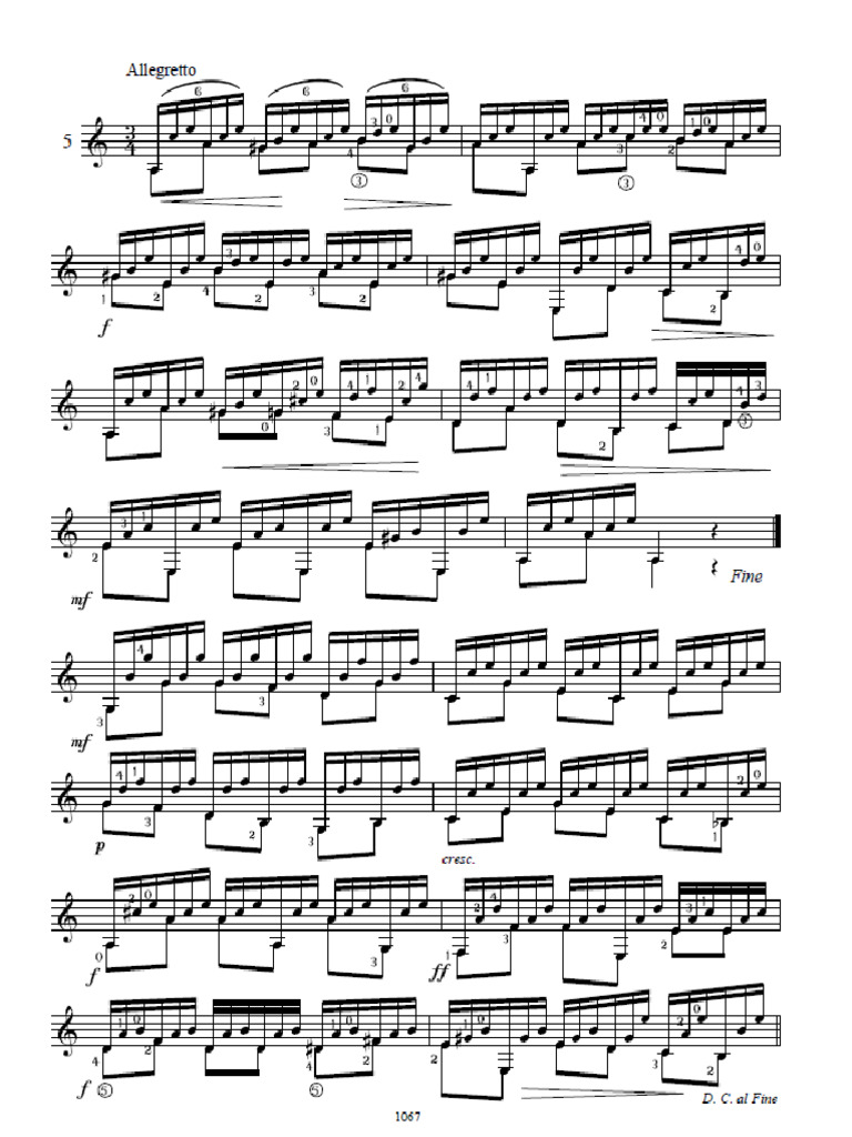 D.Aguado Etude 5 | PDF