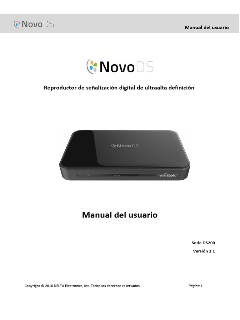 Vfi1003 Manual Usuario Instalaccion y Descarga SOFT NovoDS-User-Manual ...
