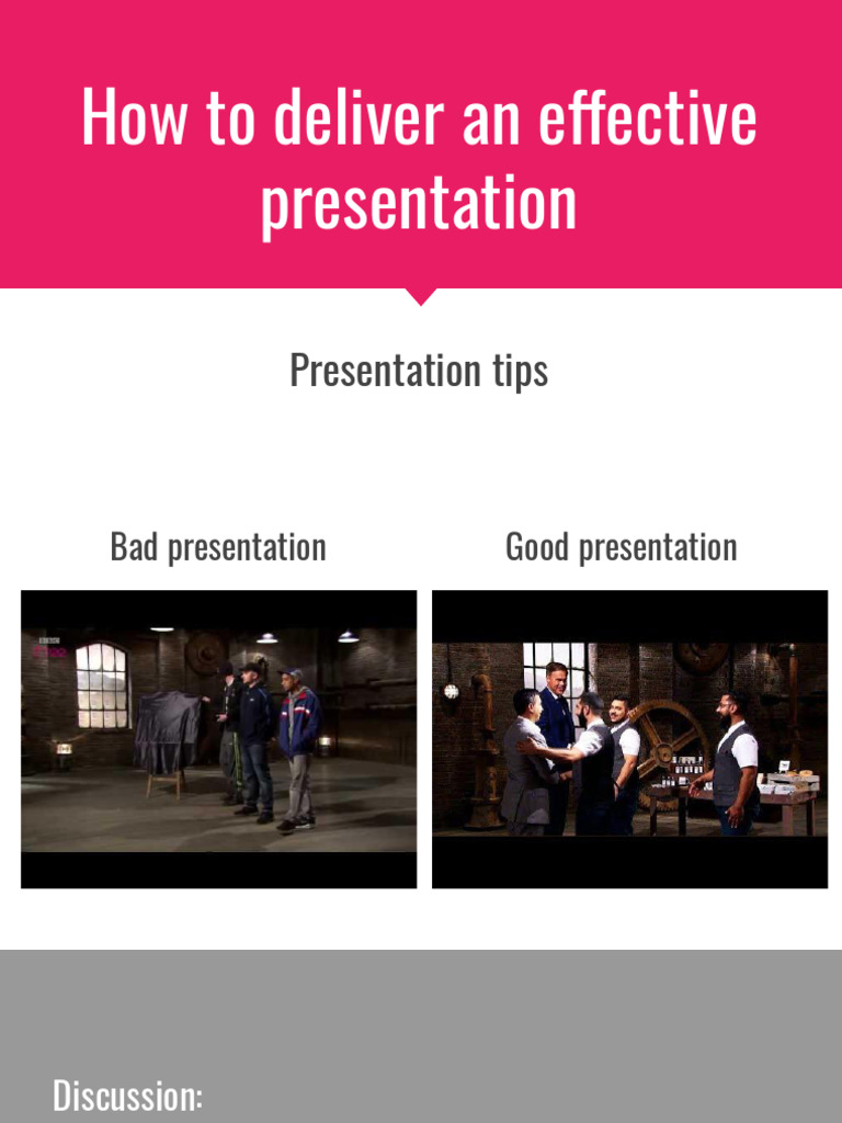 How To Deliver An Effective Presentation (Jessica) | PDF | Chart ...