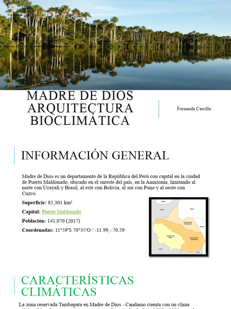 Madre de Dios Bio | PDF | Ventilación (Arquitectura) | Agua