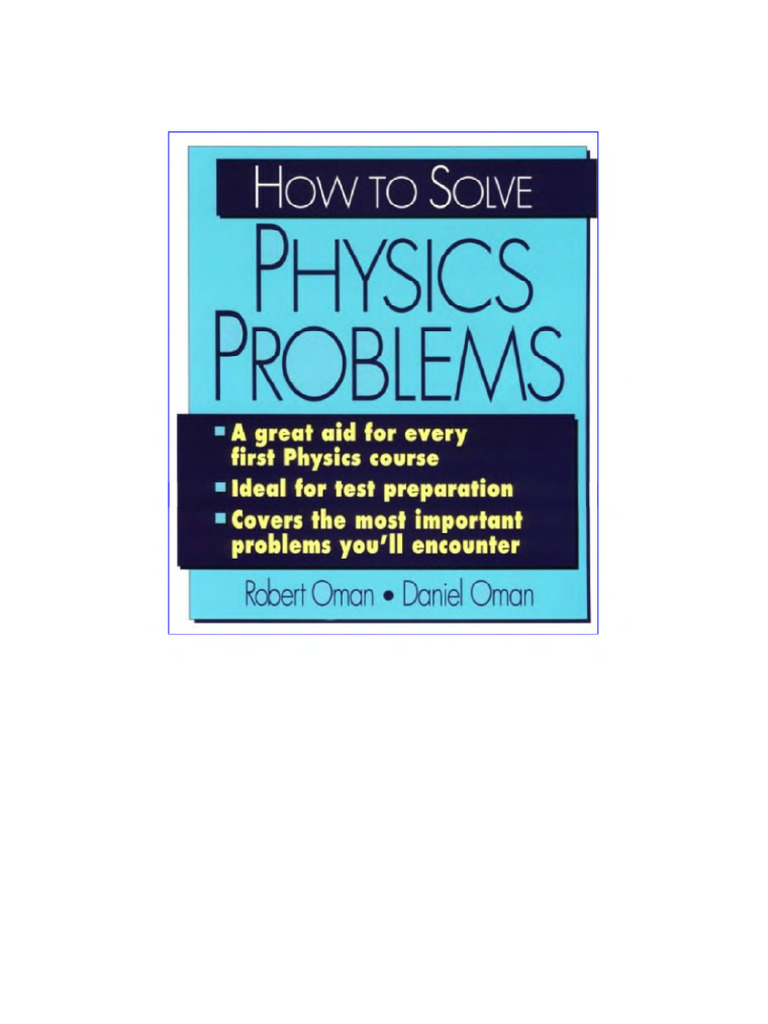 3,000 Solved Problems in Physics (Schaum's Solved Problems) (Schaum's Solved Problems Series) | PDF