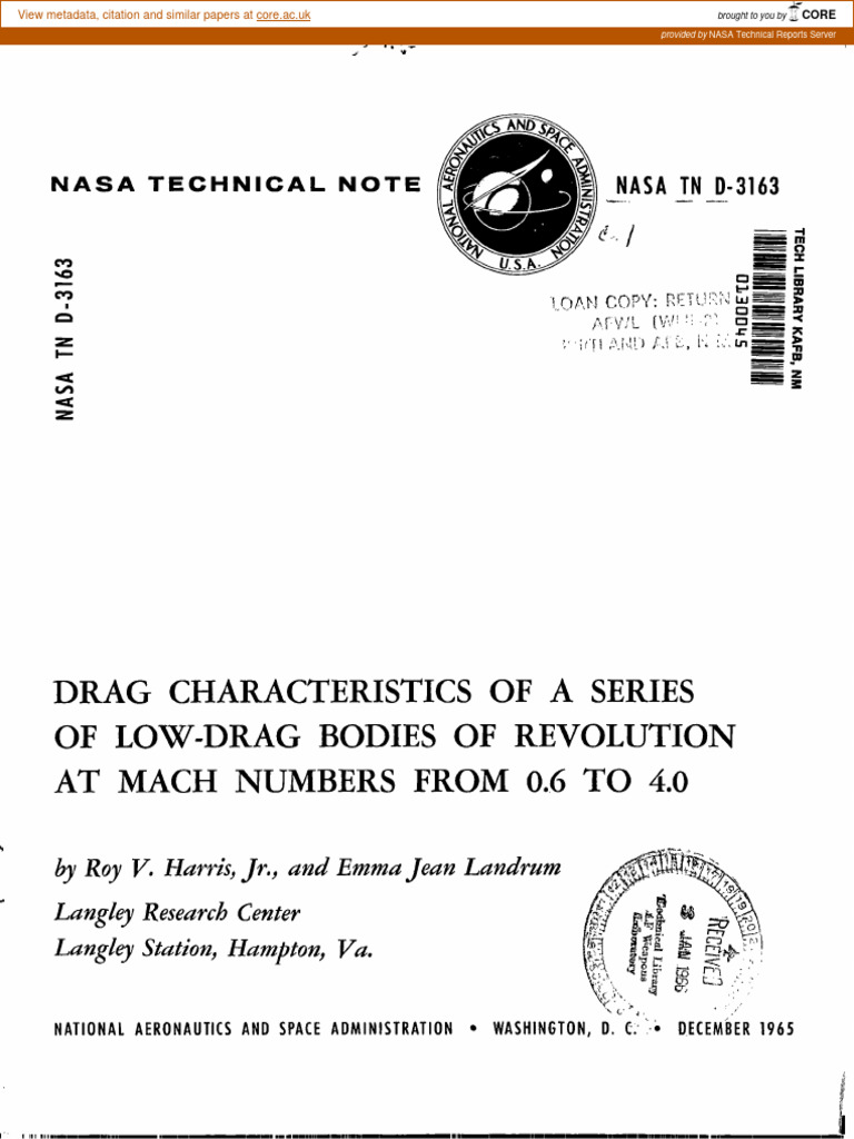 Drag Characteristics Pdf Drag Physics Aerodynamics