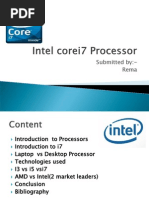 Intel Core I7 Processor | PDF | Central Processing Unit | Cpu Cache