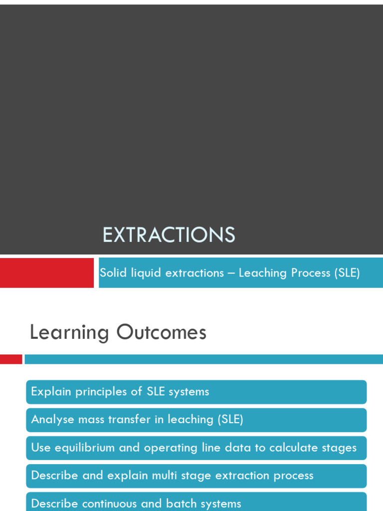 ECH3127 (Solid-Liquid Extraction (Part 1) ) | PDF | Solubility | Mixture
