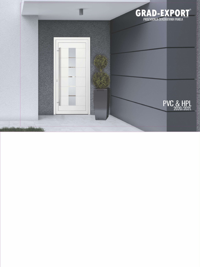 PVC Ulazna Vrata PVC I HPL Modeli Katalog | PDF