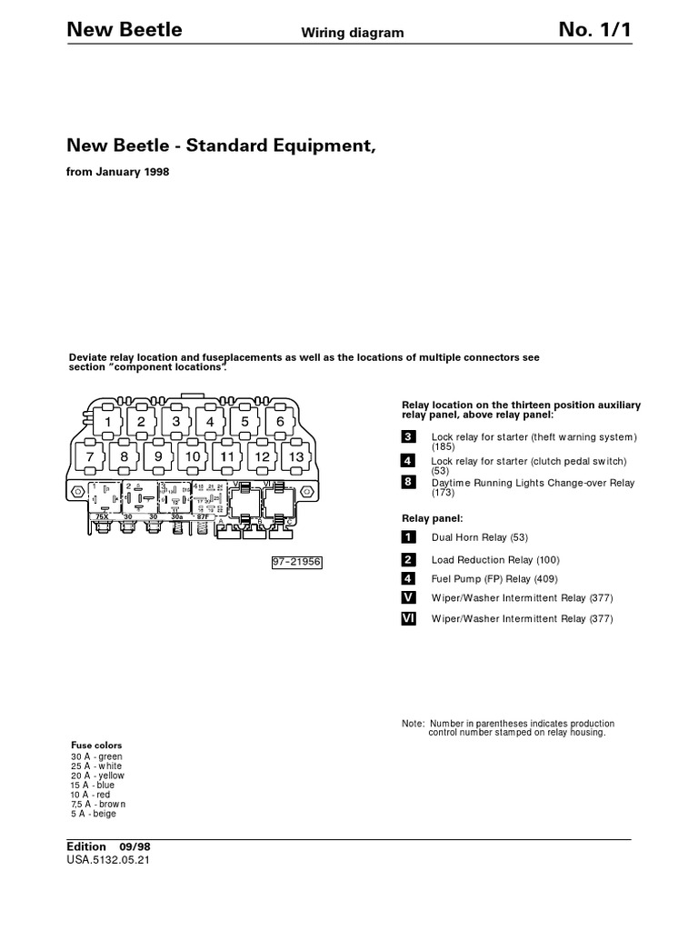 Schematy Elektryczne Podstawowego Wyposac5bcenia New Beetle | PDF ...