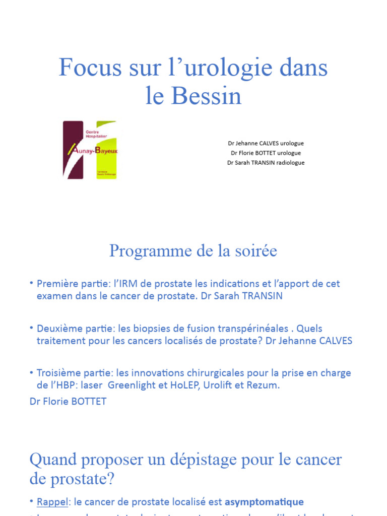 Focus Sur L'urologie Dans Le Bessin: DR Jehanne CALVES Urologue DR ...
