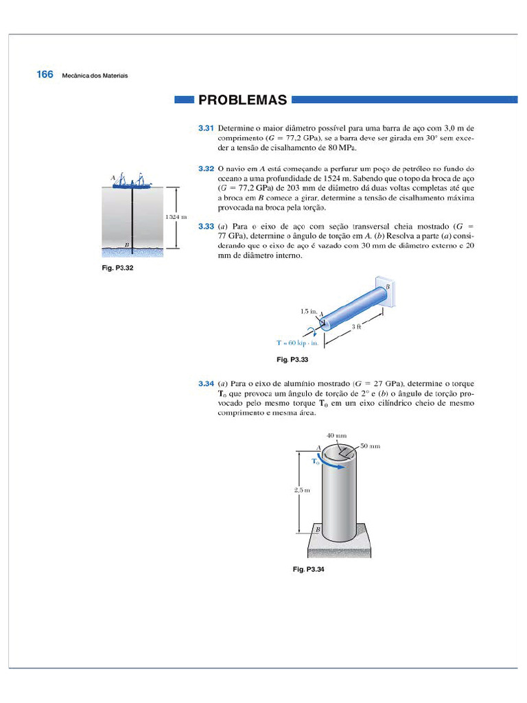 Mecanica - Materiais - Problemas 5 | PDF