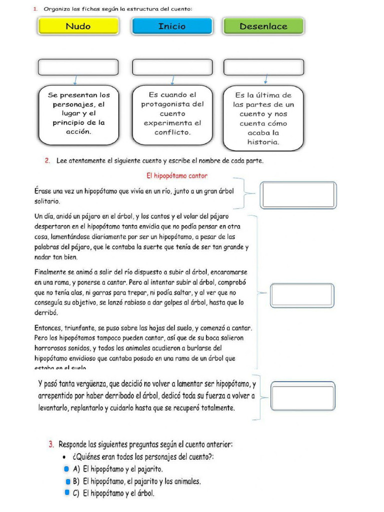 Estructura Del Un Cuento | PDF