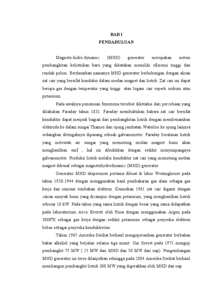 Magneto Hydro Generator | PDF