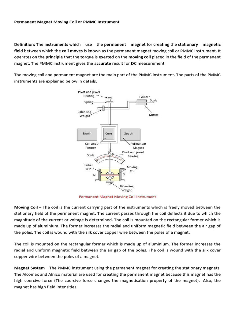 Deflecting Type Instruments | PDF | Thermocouple | Inductor