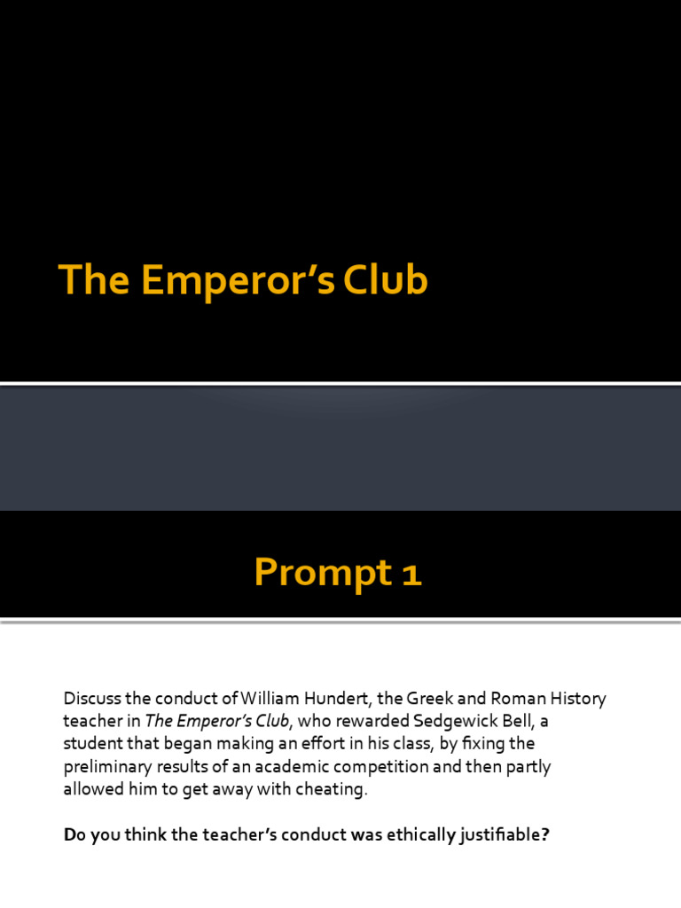 The Emperor's Club | PDF