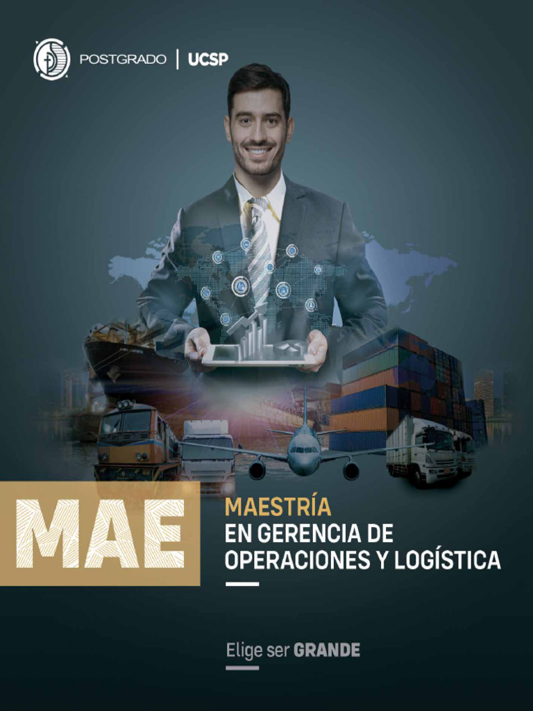 Brochure MAE Gerencia de Operaciones y Logística | PDF | Logística ...