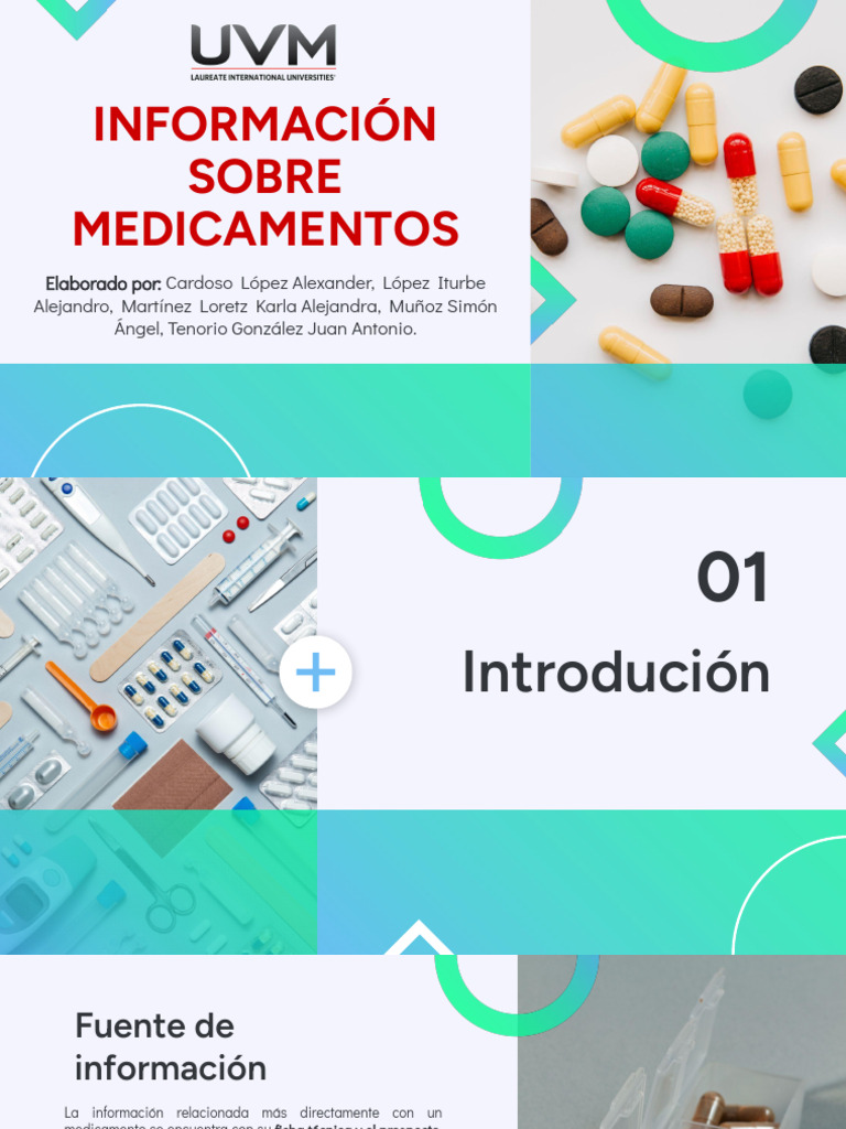 Información Sobre Medicamentos | PDF | Medicamentos con receta | Especialidades Medicas