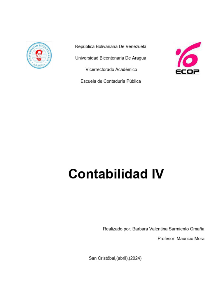 Unidad 4 Contabilidad Barbara Sarmiento | PDF | Estado de resultados ...