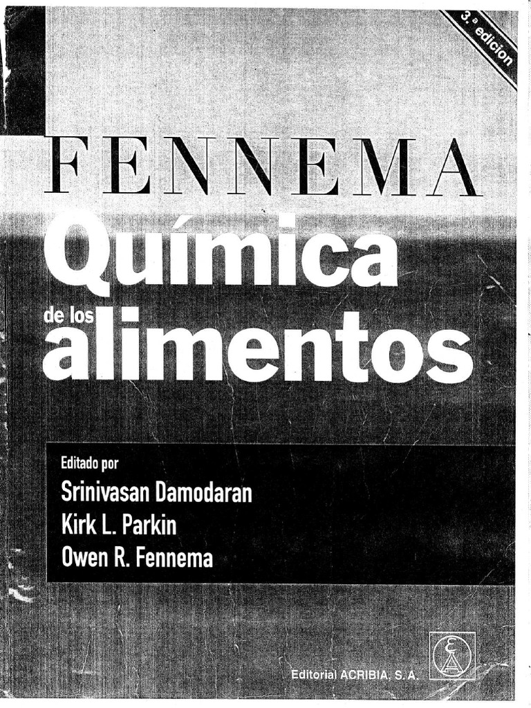 Fenema- Quimica de Los Alimentos | PDF