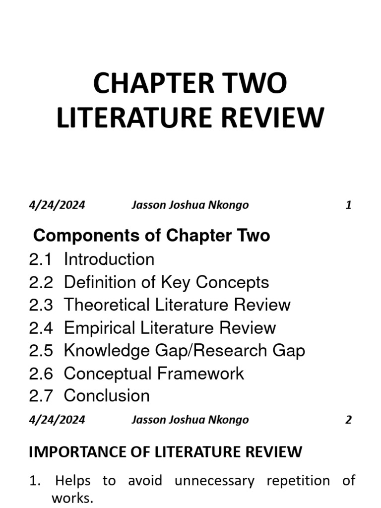 Lecture 3-Chapter Two | PDF | Theory | Literature Review