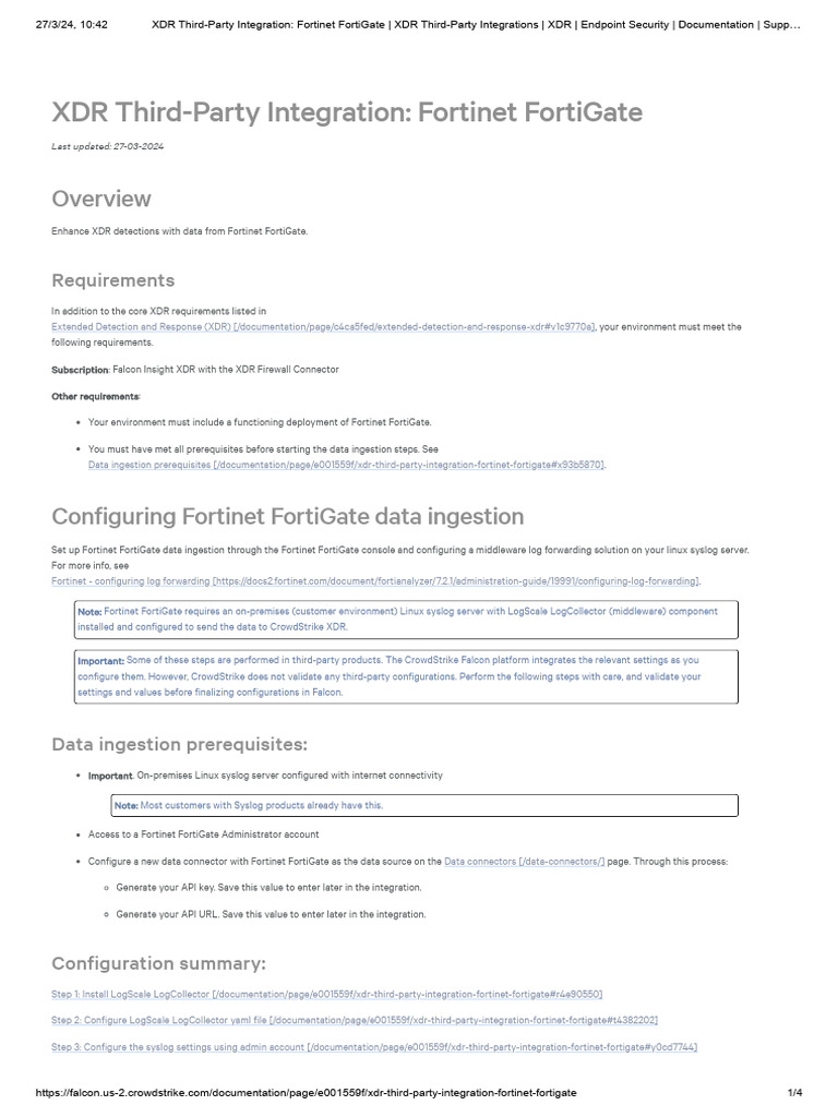 FortiGate XDR Integration Guide | PDF | Linux | Command Line Interface