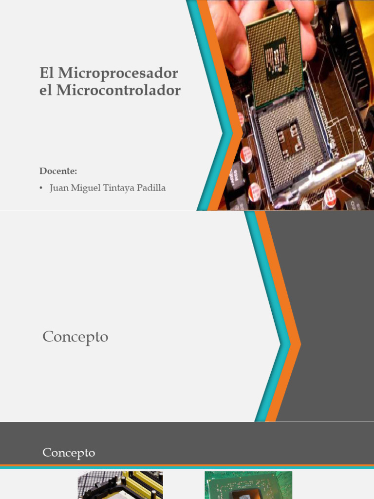 Unidad Temática I Microprocesador | PDF | Microcontrolador | Microprocesador