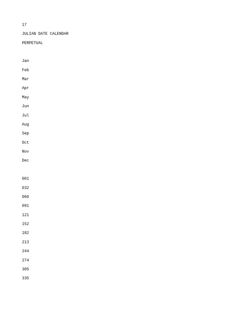 Calendario Juliano | PDF