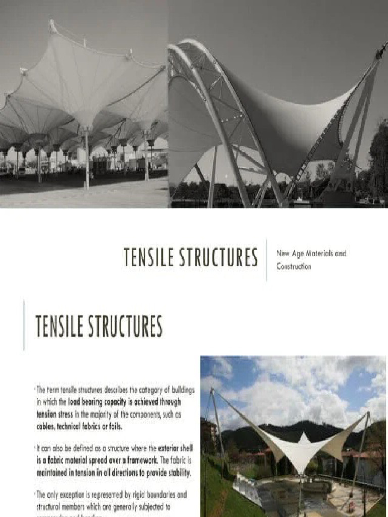 Tensile and Pneumatic structures | PDF