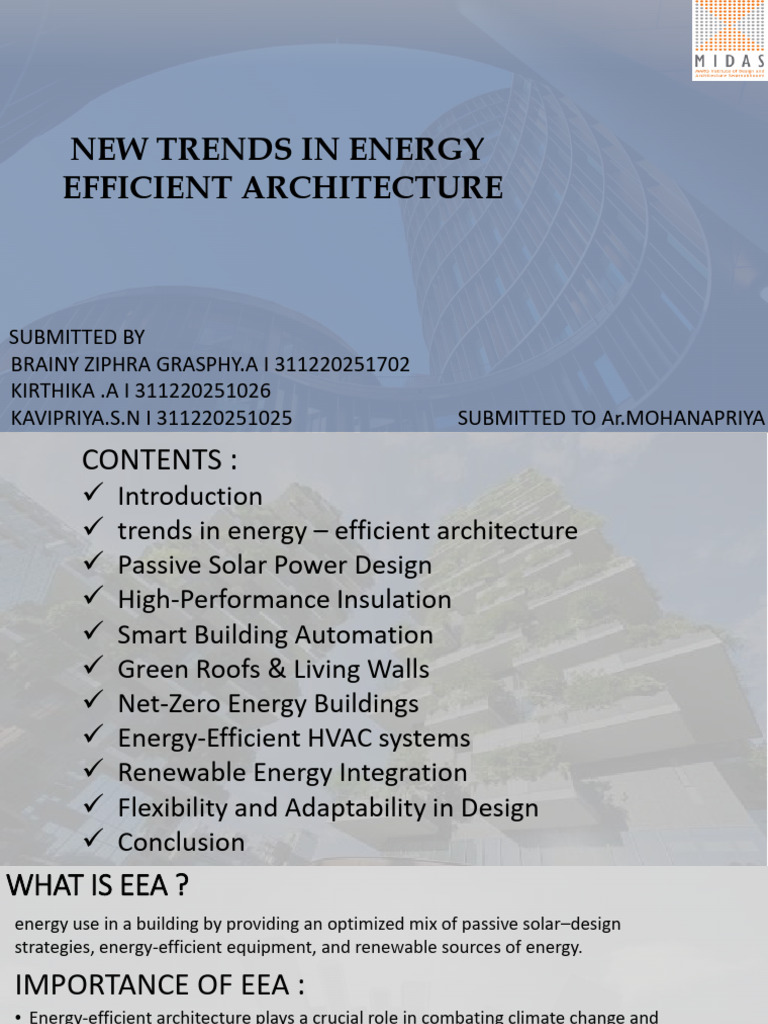 EFFICIENT ARCHITECTURE | PDF | Efficient Energy Use | Building Insulation