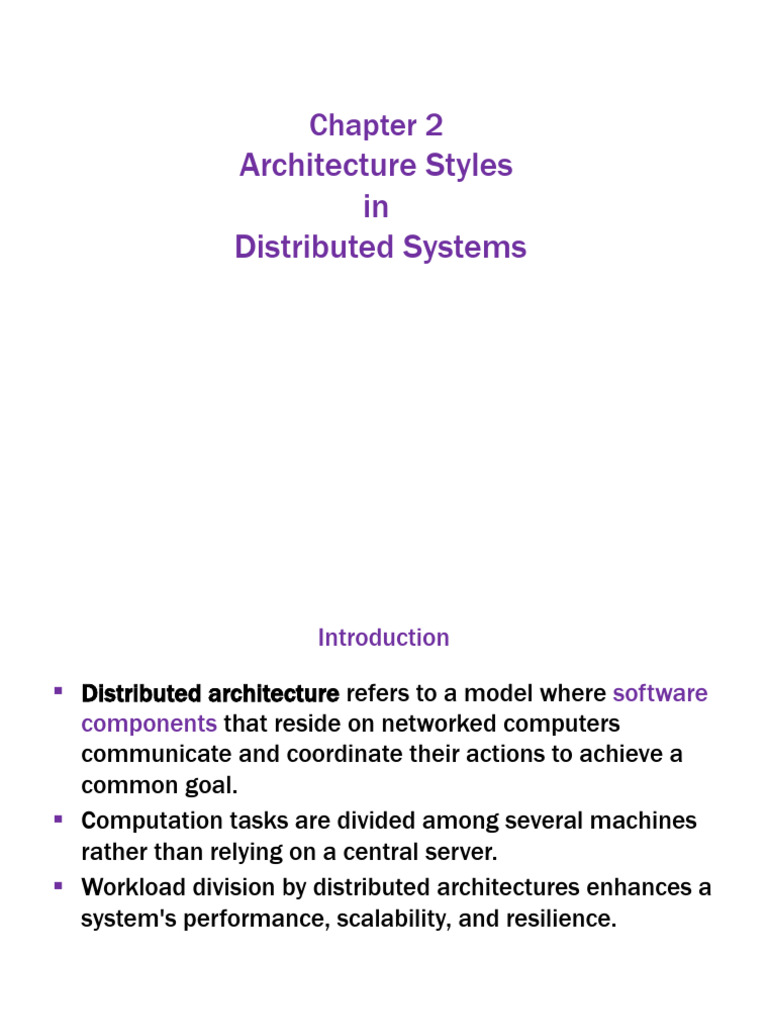 Chapter 2-Architectures | PDF | Client–Server Model | Distributed Computing
