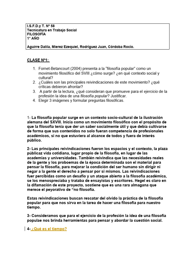 TP N°1 Filosofía | PDF