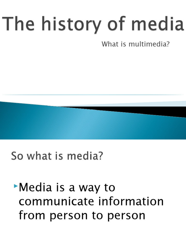 the-history-of-media-in-ppt-1233497497775427-1 | PDF | Apple Inc ...