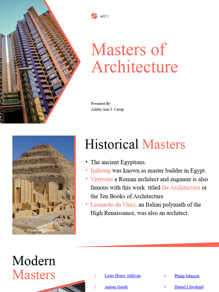 Masters of Architecture | PDF | Design | Architectural Styles