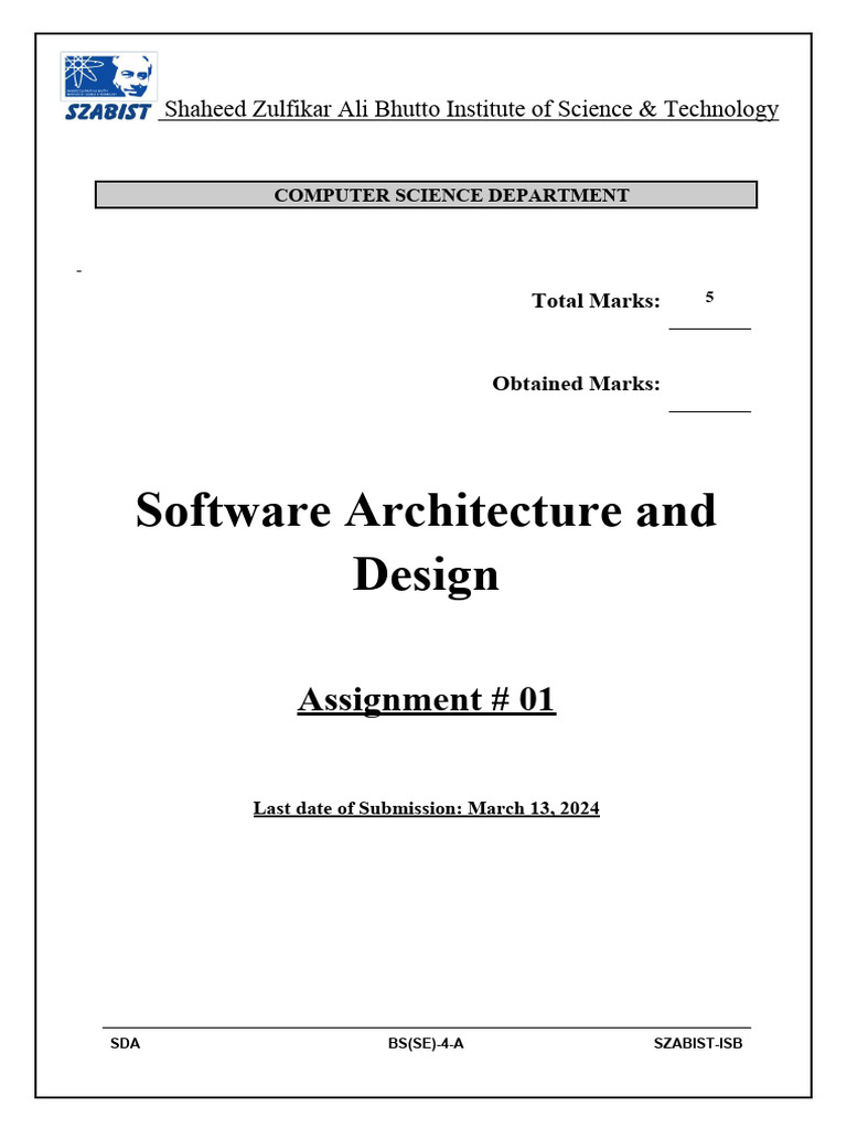 SDA Assignment 01 | PDF | Medical Prescription | Computer Network