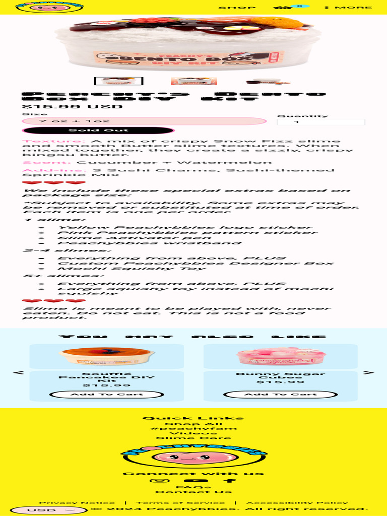 Peachy's Bento Box DIY Kit - PeachyBbies | PDF