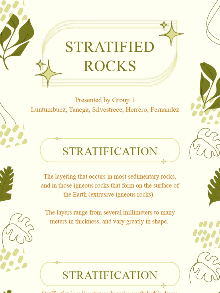 Stratification Earth Science | PDF | Sedimentary Rock | Rock (Geology)