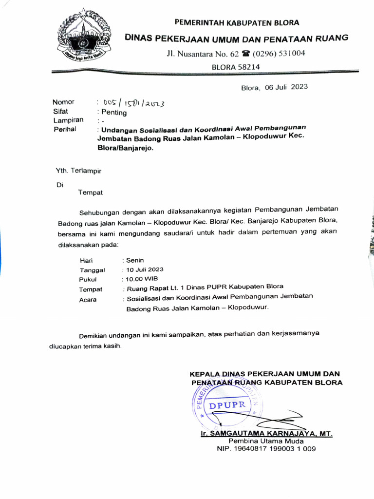 Undangan Senin | PDF