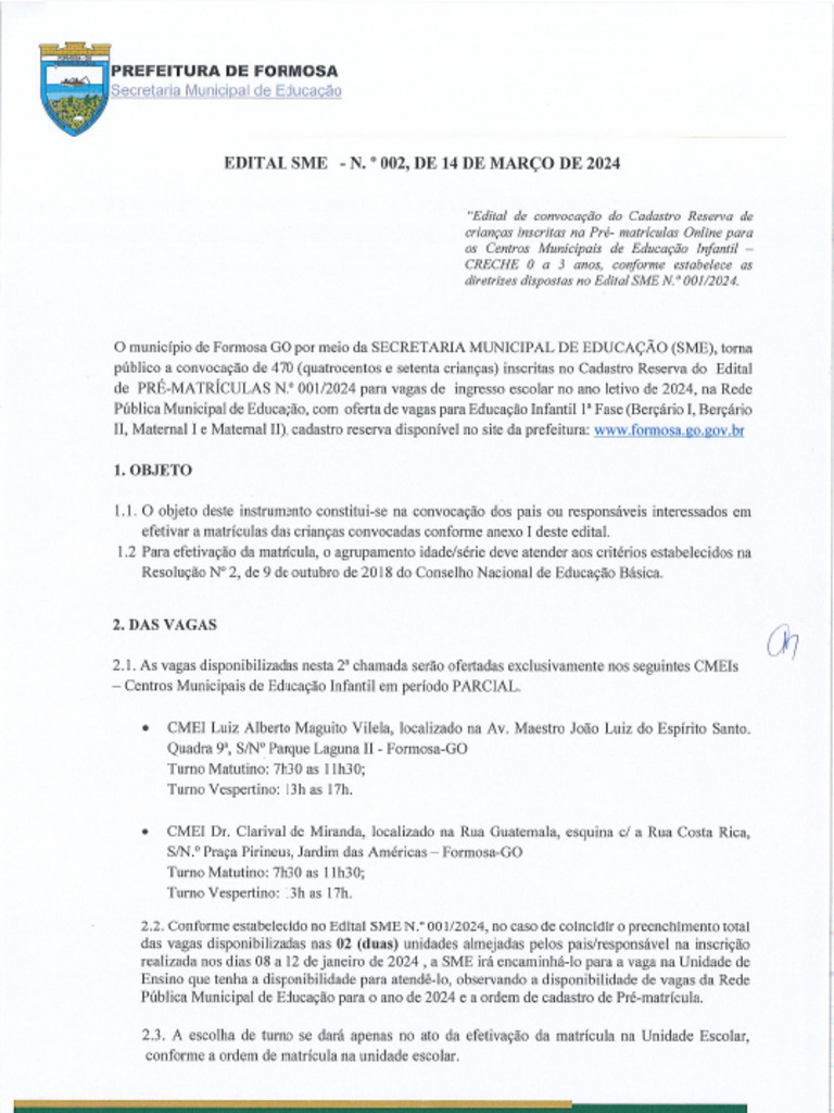 Edital Sme 002 2024 | PDF