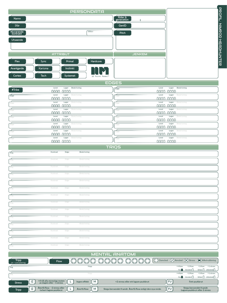 v1 1 Charactersheet Alien A4 | PDF