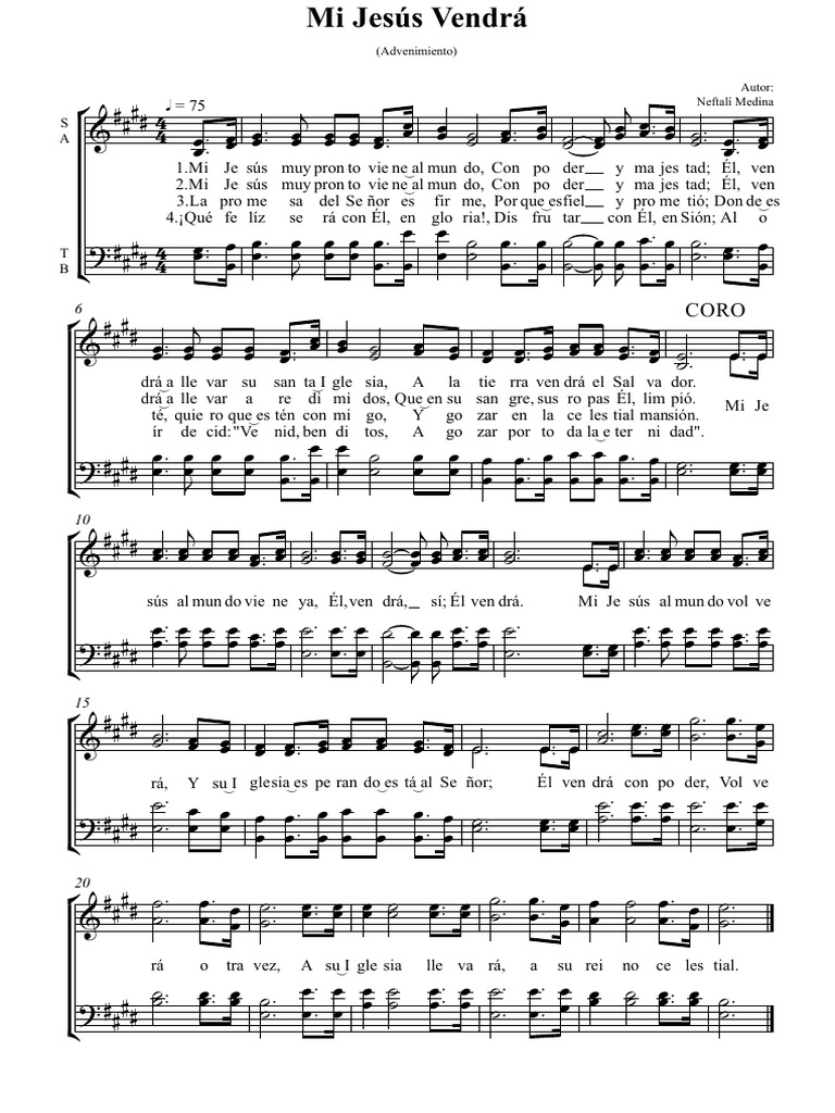 Mi Jesús Vendrá - Advenimiento | PDF