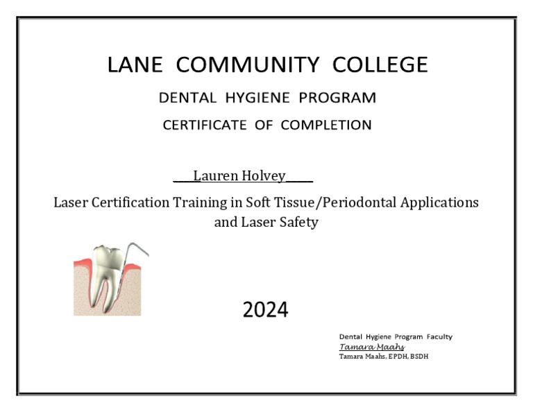 laser certificate 2024 lauren holvey 1 | PDF