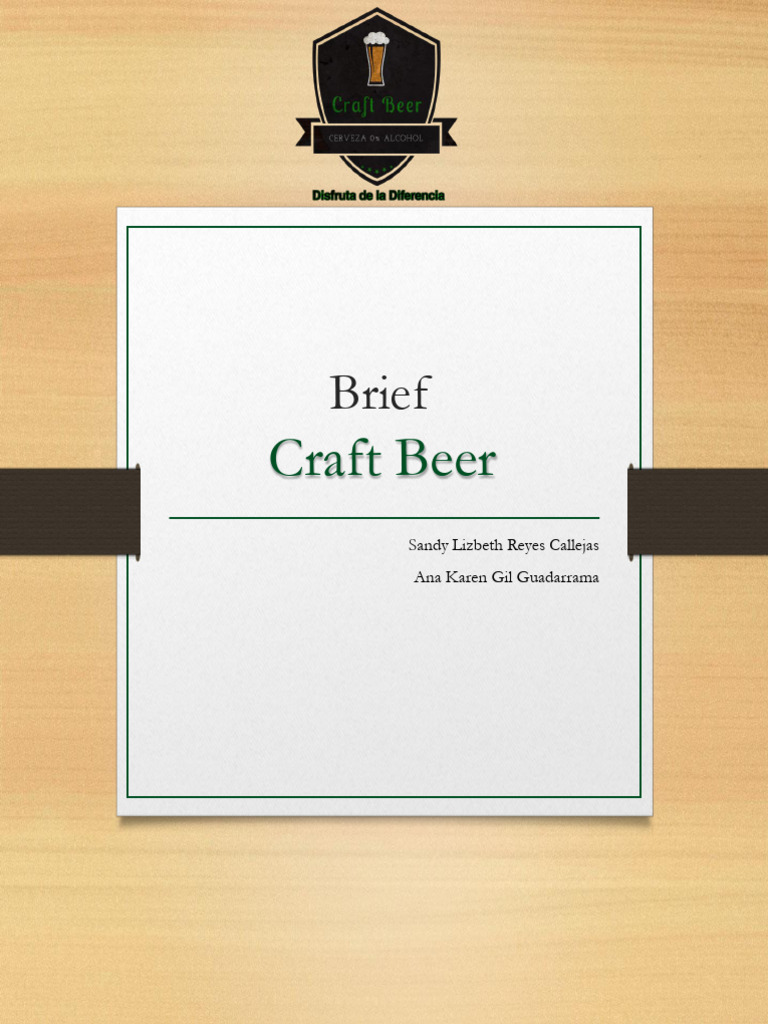 Brift craft beer | PDF | Cerveza