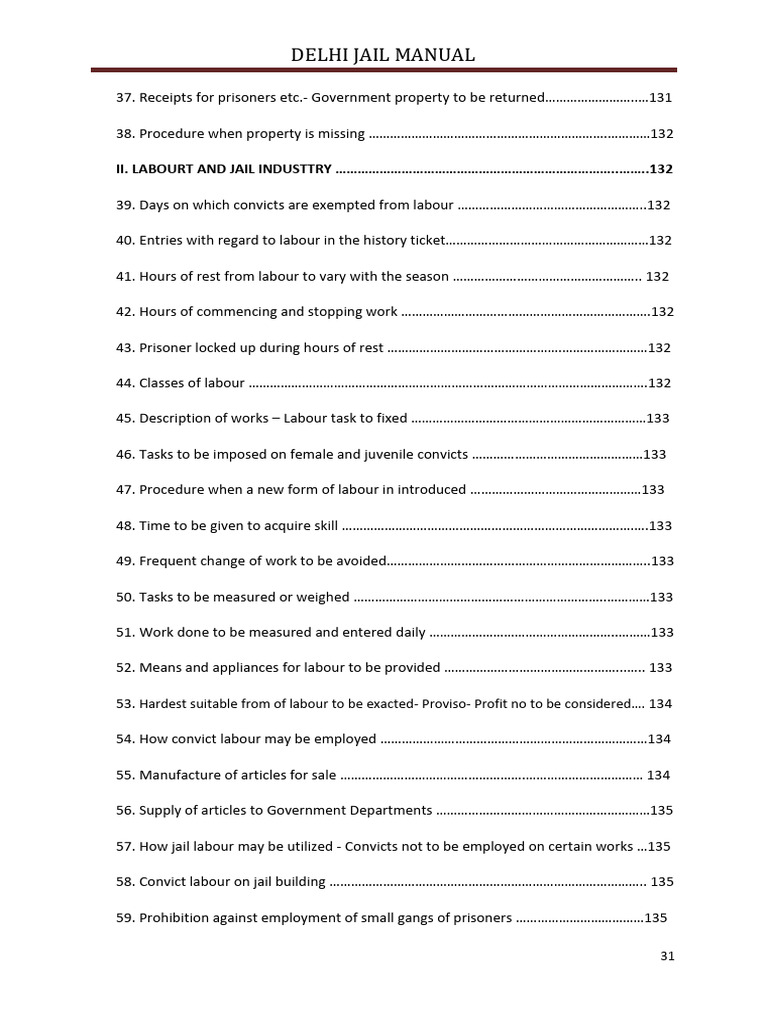 Delhi Jail Manual (1) - 4 | PDF | Prison | Burial