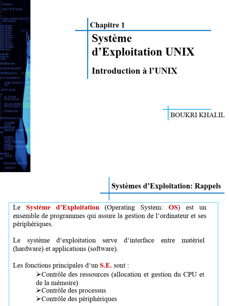 Cours Systèmes Dexploitation Linux S2 | PDF | Distribution Linux | chapeau rouge