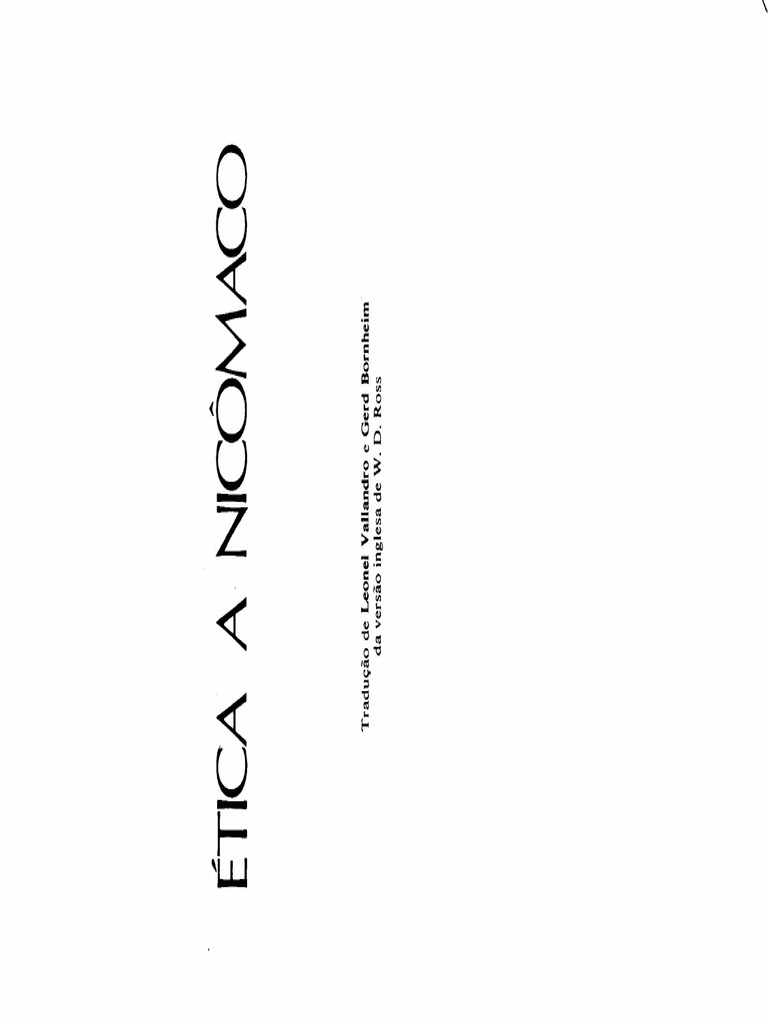 Ética A Nicômaco - Kindle | PDF