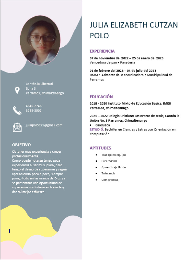 CV Julia Cutzan 2024 | PDF