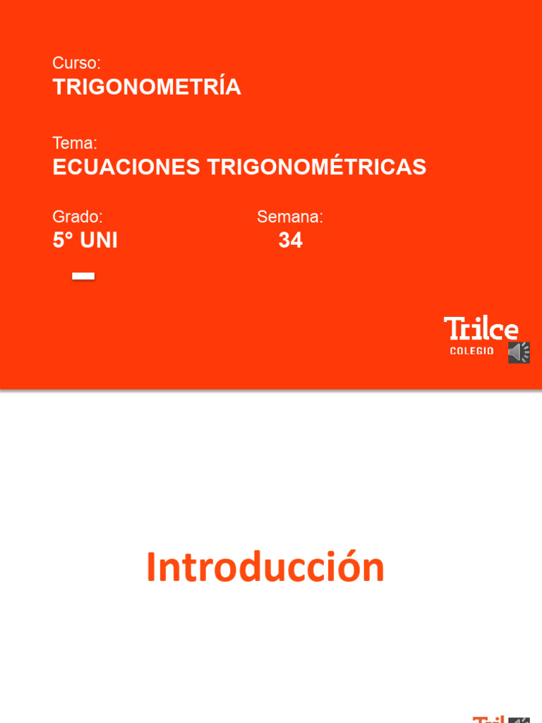 T - 5to UNI - Ecuaciones Trigonométricas ( PPT ) | PDF | Ecuaciones | Funciones trigonométricas