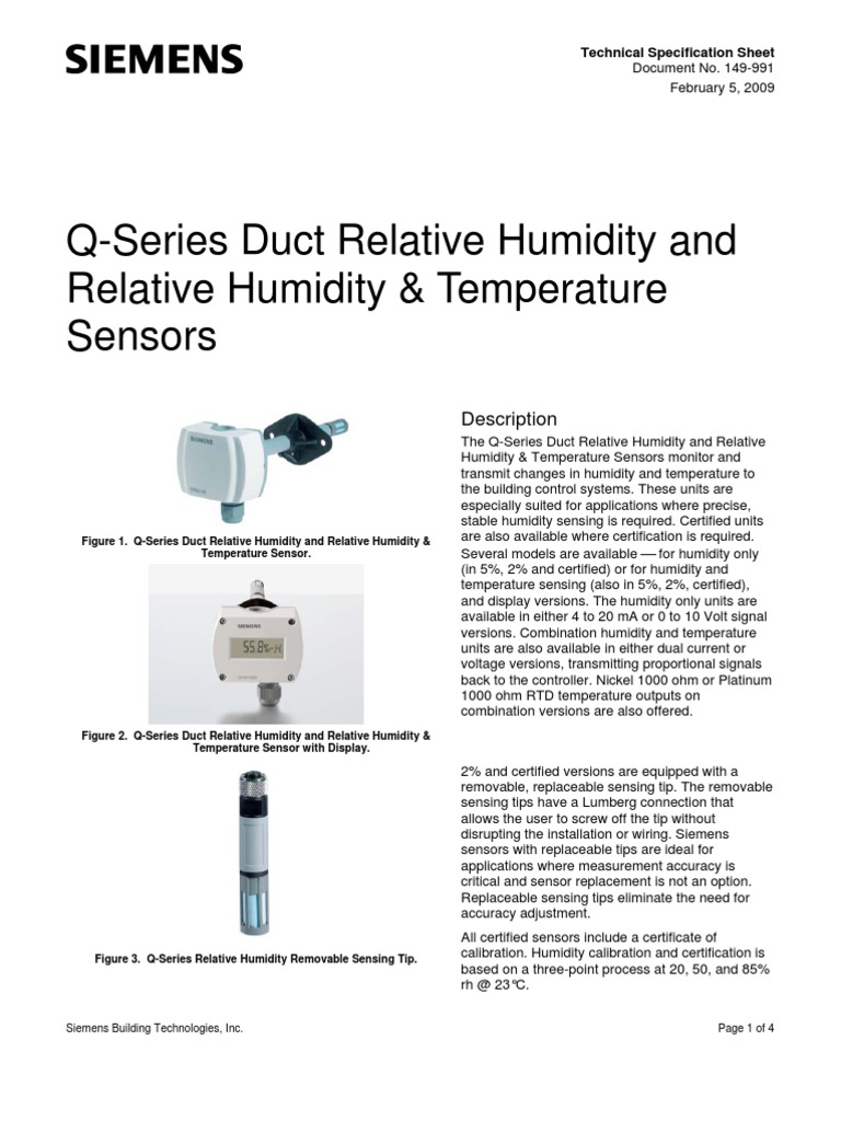 Humidity Sensor | Sensor | Relative Humidity